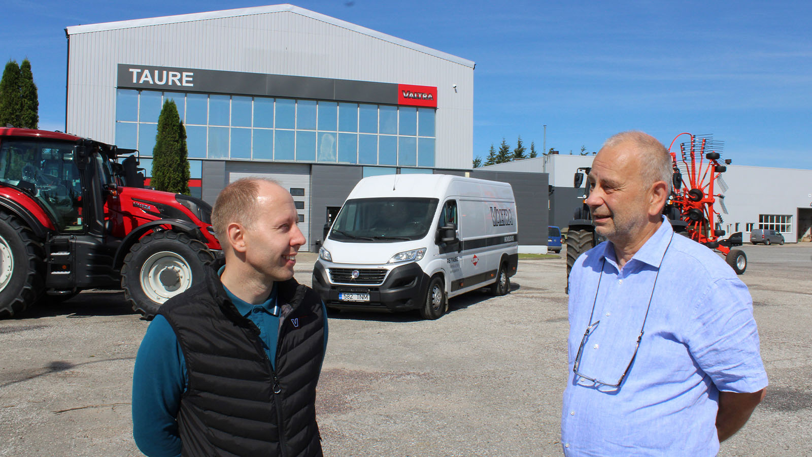 Taure AS services Valtra tractors in Estonia